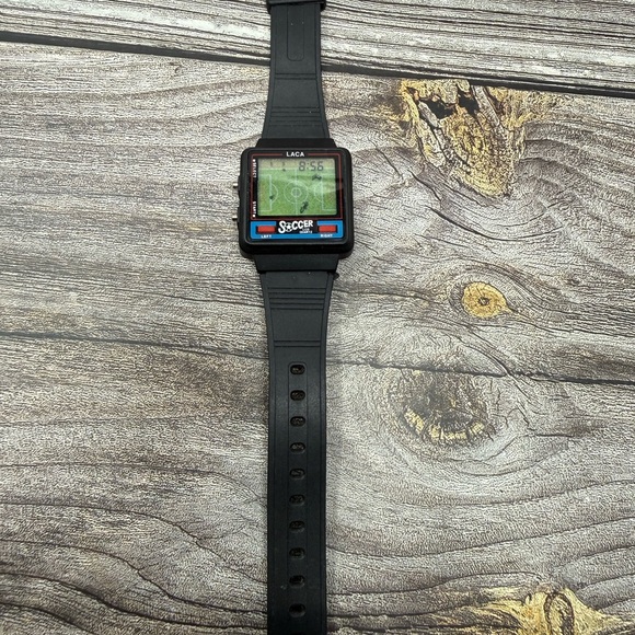 Wearables | Vintage Laca Soccer Lcd Quartz Digital Watch Game Rare ...